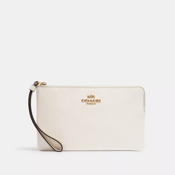 (現貨) Coach Large Corner Zip Wristlet – waʊ DONE